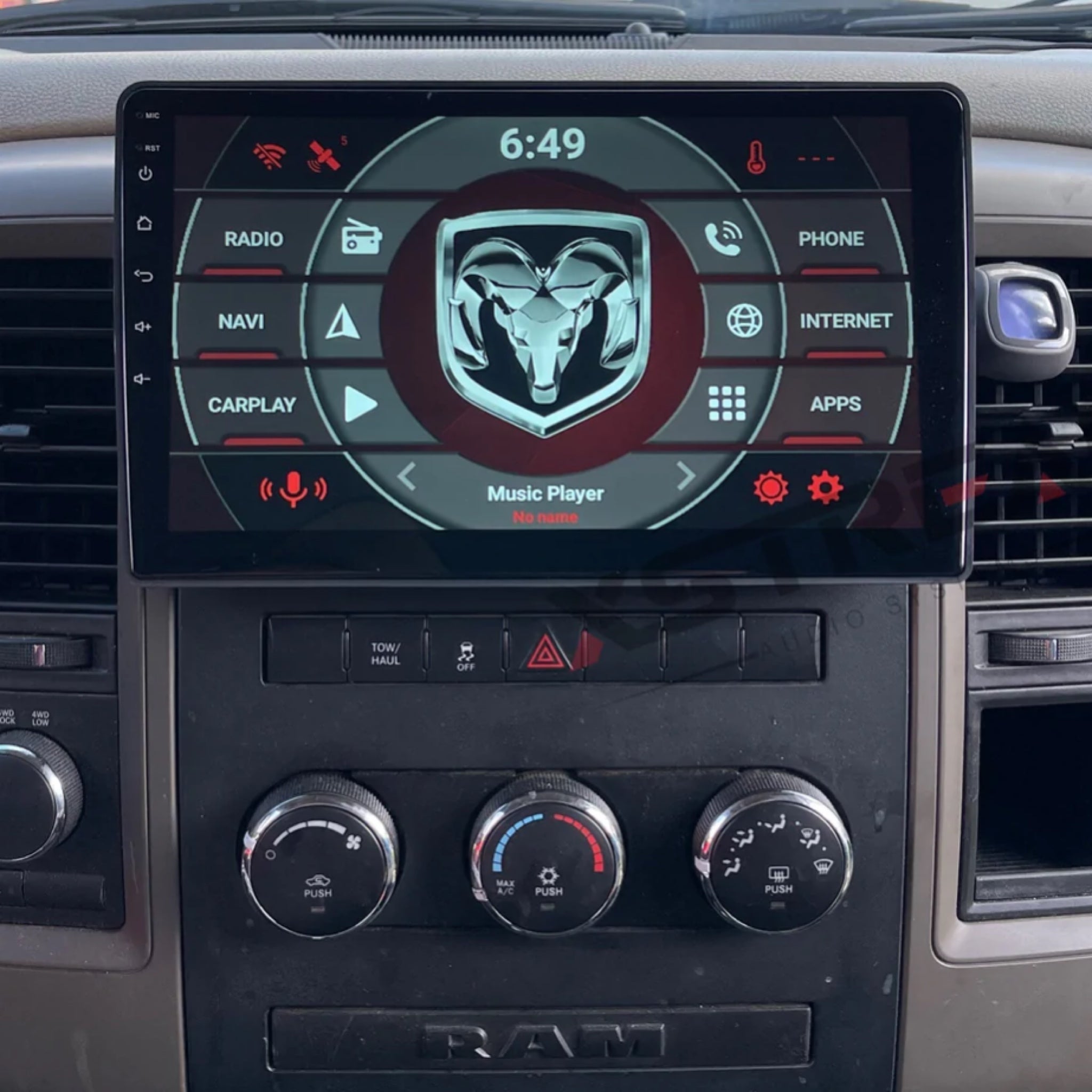10" QLED Dodge Ram +other dodge plug & play wireless Apple CarPlay/And